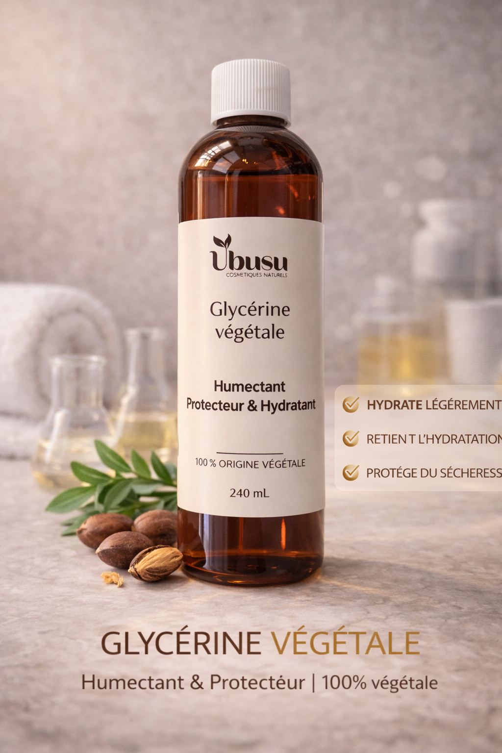 Glycérine végétale - Humectant 240 ml – Ubusu